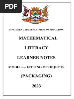 KZN Maths Literacy Grade 12 SEPT 2023 P1 and Memo | PDF