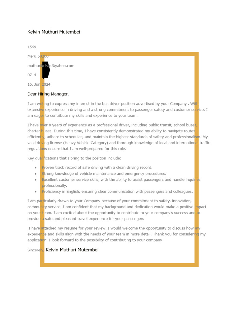 Application Letter (Kelvin) | PDF | Career & Growth