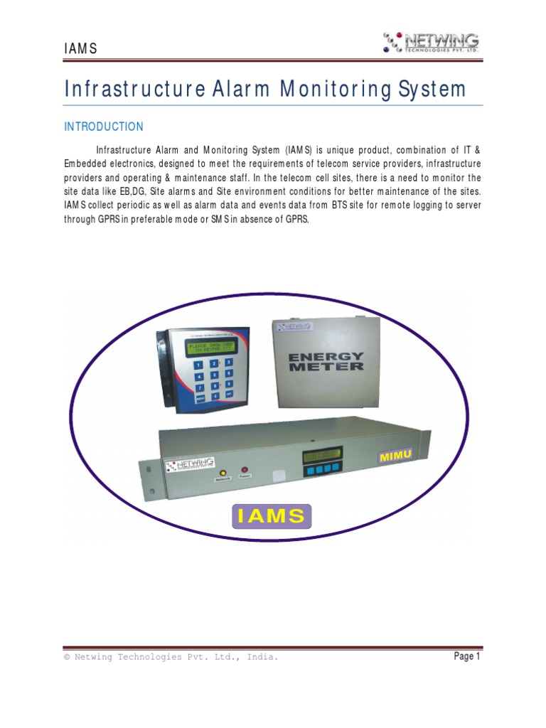 Alarm Monitoring Equipment IAMS | PDF | General Packet Radio Service ...
