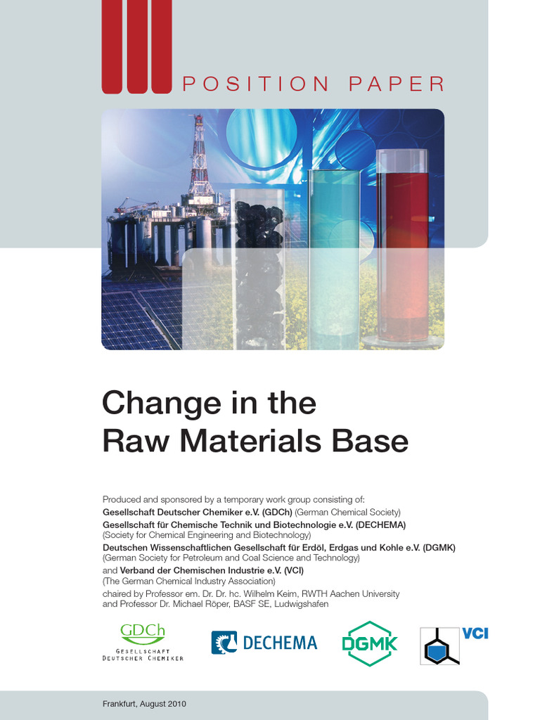 Change in The Raw Materials Base | PDF | Natural Gas | Petroleum
