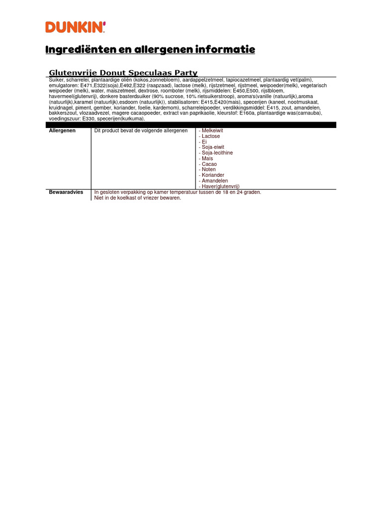 65e6f5e83d768c0e6cd4097b - E Nummer Informatie Glutenvrij NL | PDF