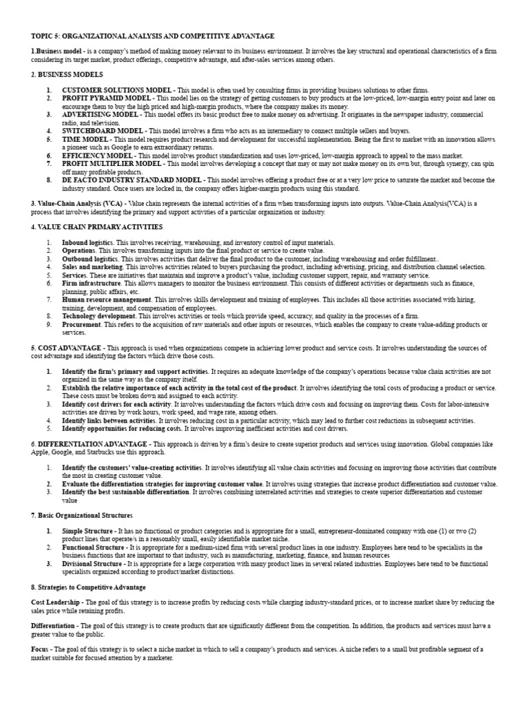 CBME-5 (1) | PDF | Value Chain | Logistics