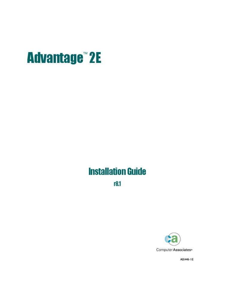 Advantage 2E: Installation Guide | PDF | Library (Computing) | File ...