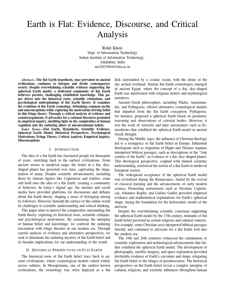 Flat Earth Evidence Discover by Rohit K Hole | PDF | Conspiracy Theory ...