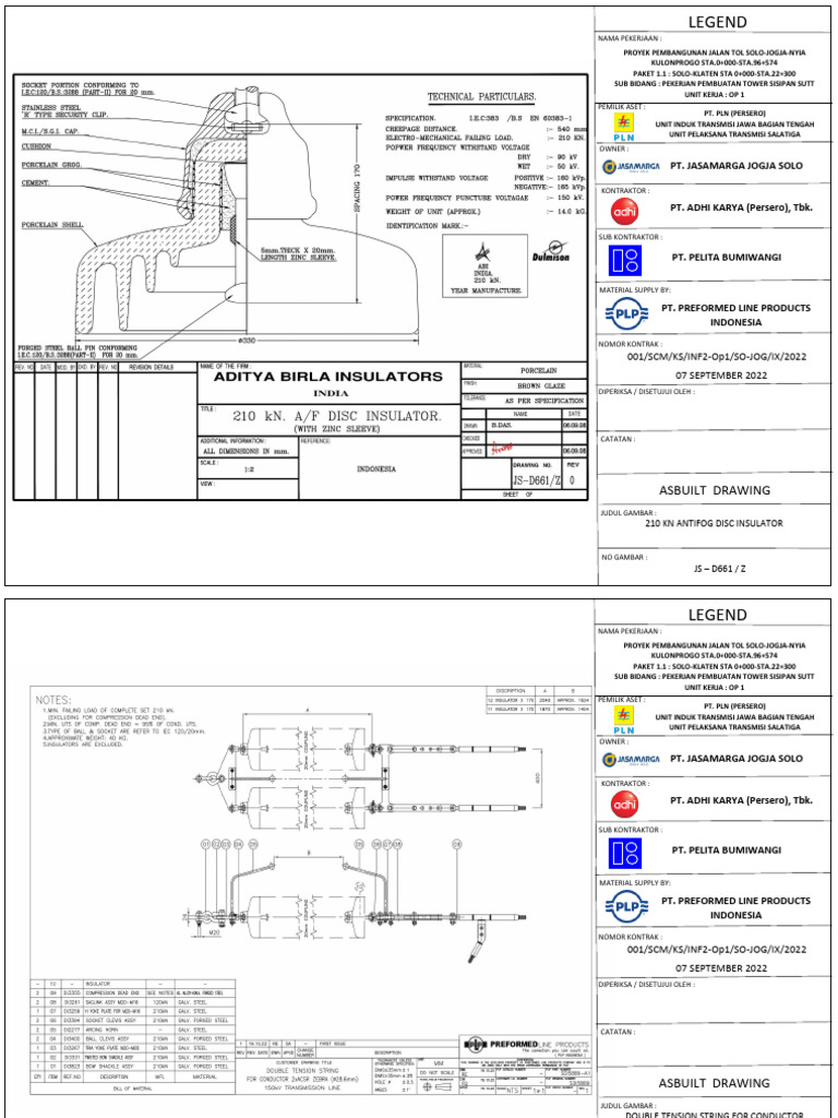 Asbuilt Drawing Material Stringset Pedan-Kentungan All | PDF