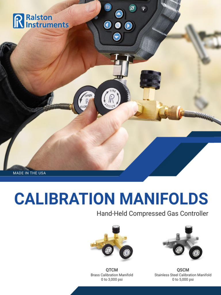 Calibration Manifold Brochure | PDF | Calibration | Pressure