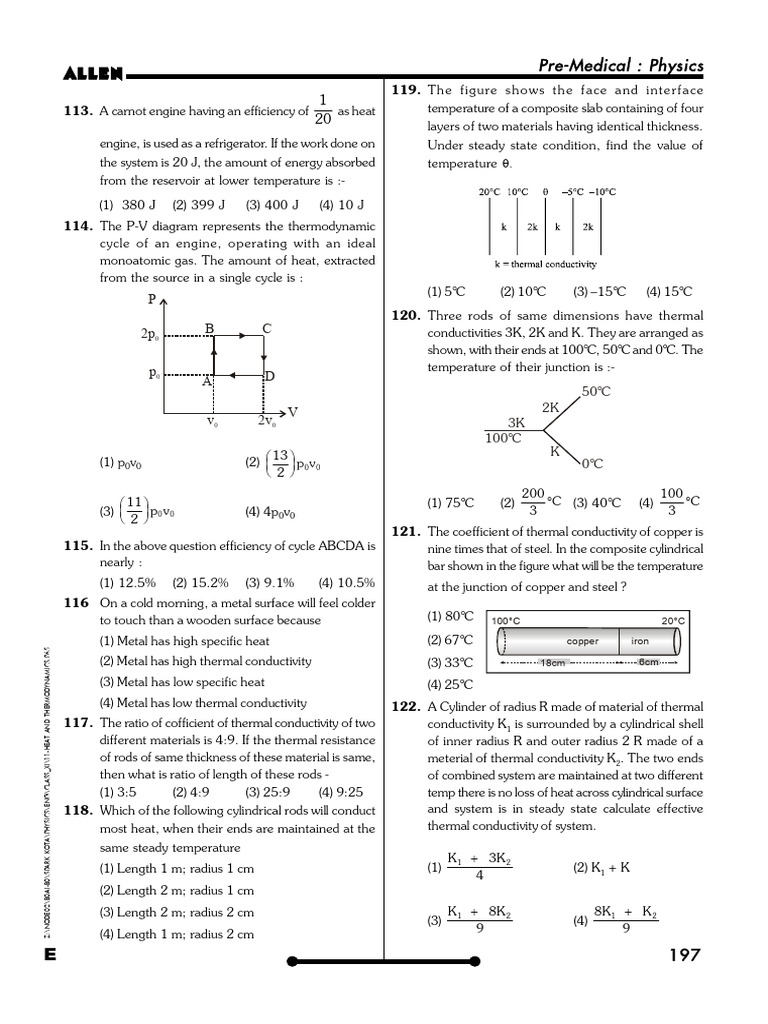 Aln 11th Phy Ful-199 | PDF | Electrical Resistivity And Conductivity | Heat