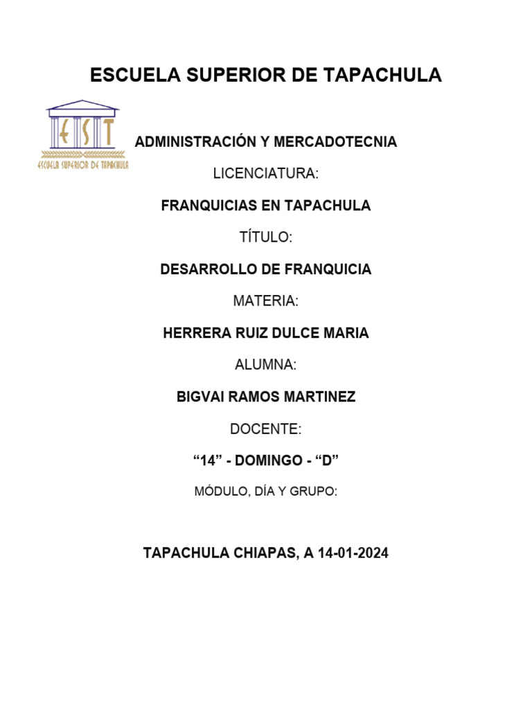 Escuela Superior de Tapachula | PDF | Iniciativa empresarial | Walmart