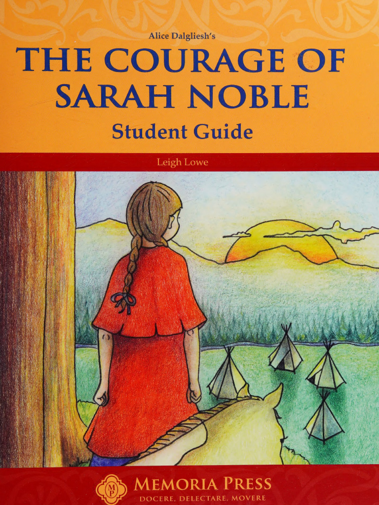 Student Guide to The Courage of Sarah Noble | PDF | Reading ...