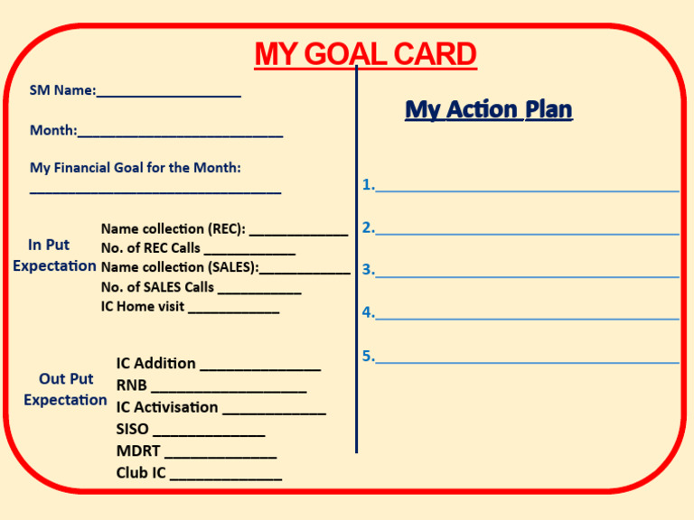 Monthly Action Plan for Sales Goals | PDF