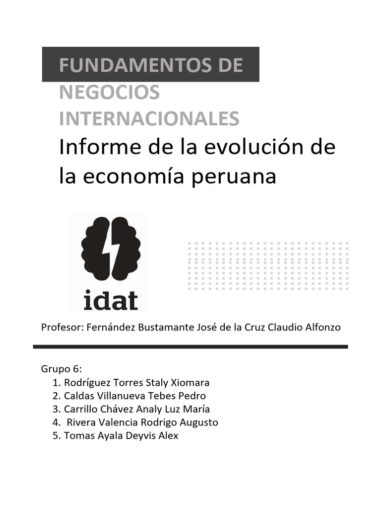 SEM-2 Trabajo-1 | PDF | Perú | Tratado de Libre Comercio Norteamericano