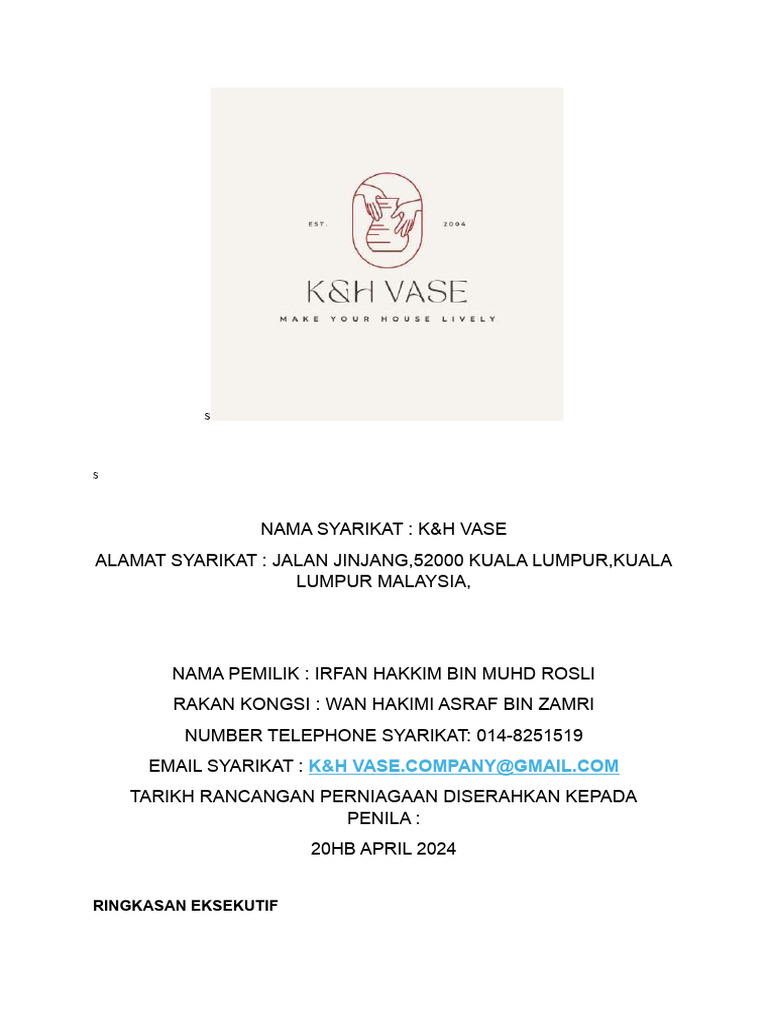 Landscape - Syarikat - Landscape Ipey K | PDF