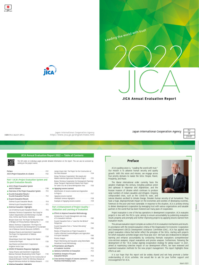 Jica 2022-23 | PDF | Evaluation | Methodology