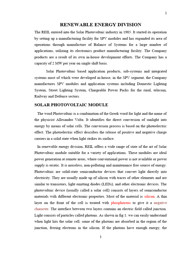 Solar Panel Research Report | PDF | Photovoltaics | Solar Cell