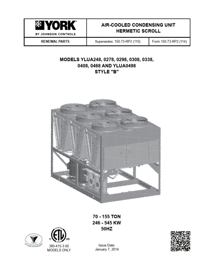 YLUA Chiller Parts List and Safety Guide | PDF | Electric Power ...