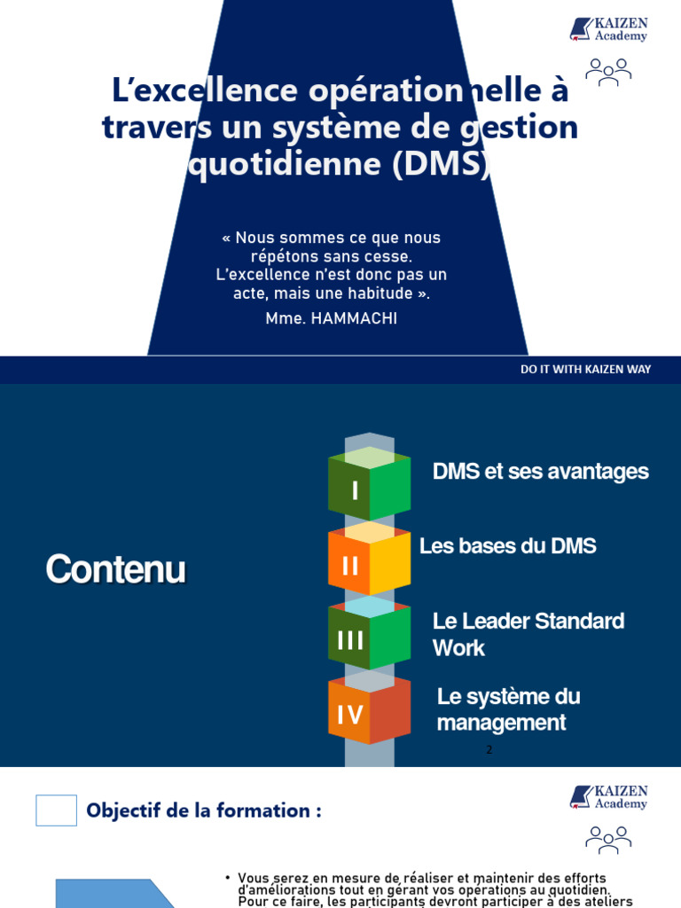 Système de Gestion Quotidienne DMS | PDF | Lean (production) | Économie