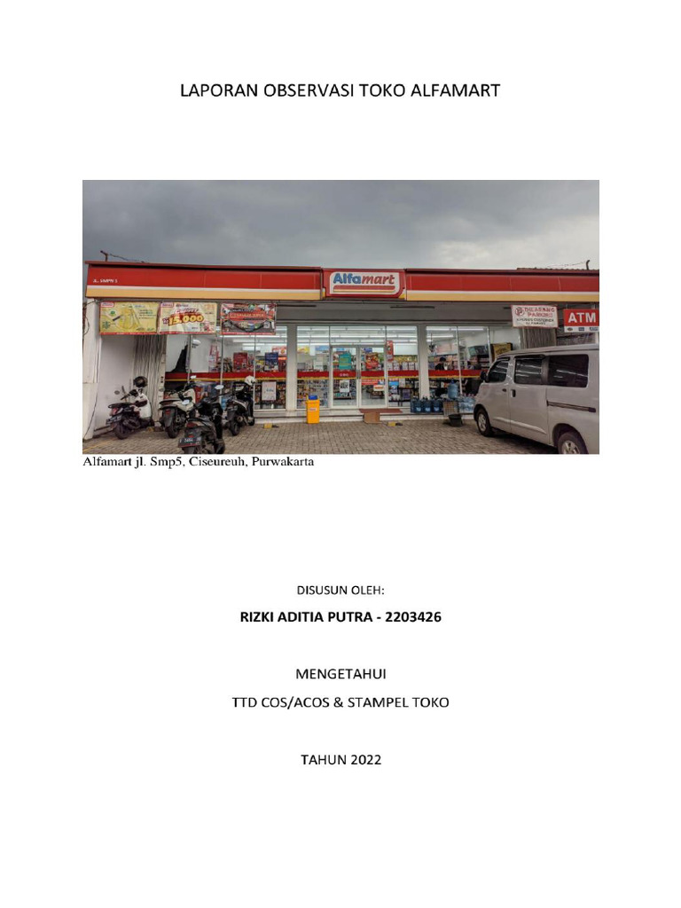 Observasi Toko Rizki Aditia Putra - 2203426 | PDF
