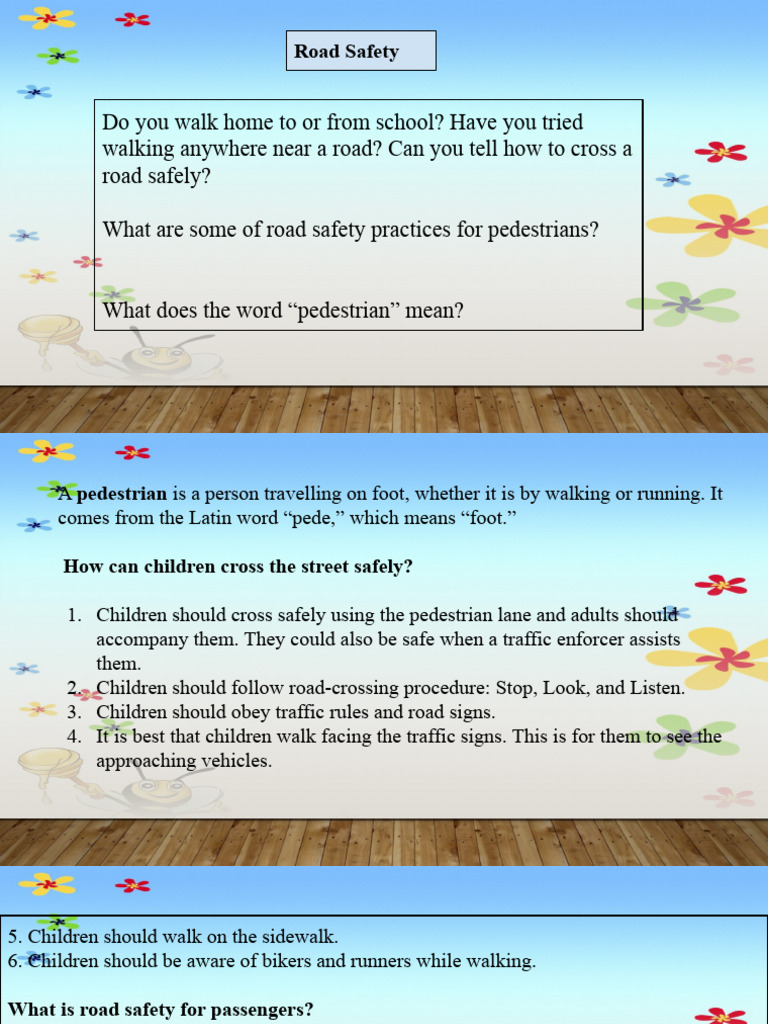 Road Safety Tips for Children | PDF | Hazards | Traffic