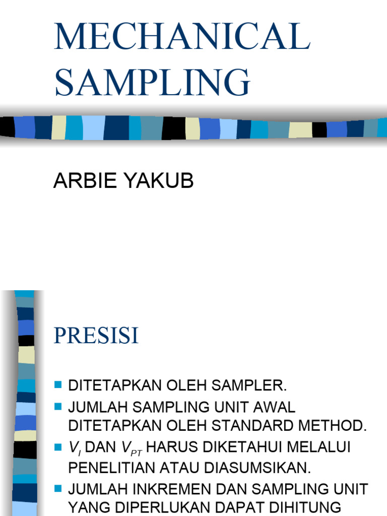 10-Mechanical Sampling | PDF | Sains & Matematika