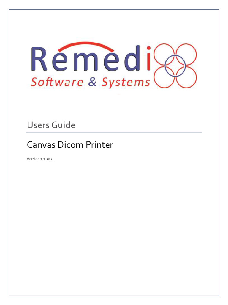 Canvas Dicom Printer - Users Guide | PDF | Computer File | Printer (Computing)