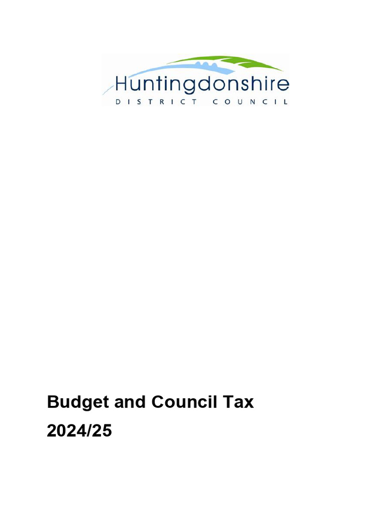 HDC Budget and Council Tax Leaflet | PDF | Taxes | Public Finance