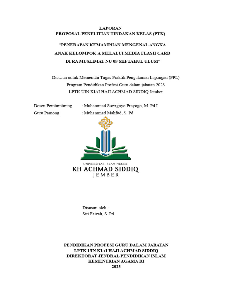 LAPORAN PTK 2023 Fiks | PDF