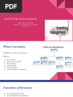 Inventory Management Notes | PDF