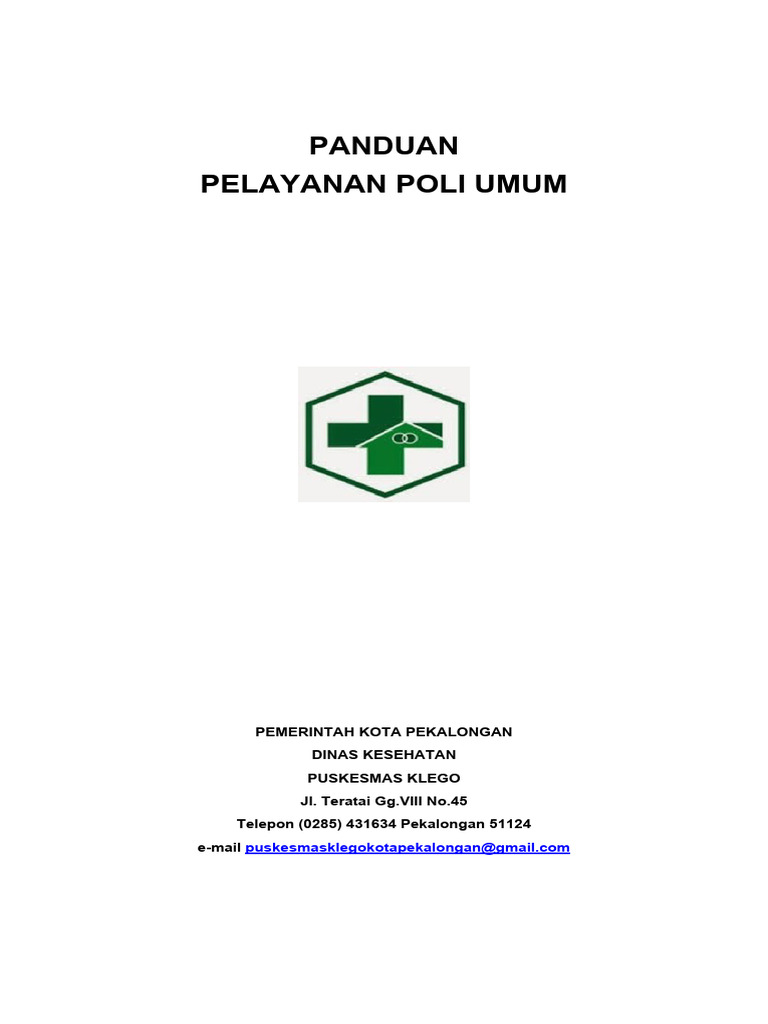 Panduan Poli Umum | PDF | Pengembangan Diri | Kesehatan Holistik