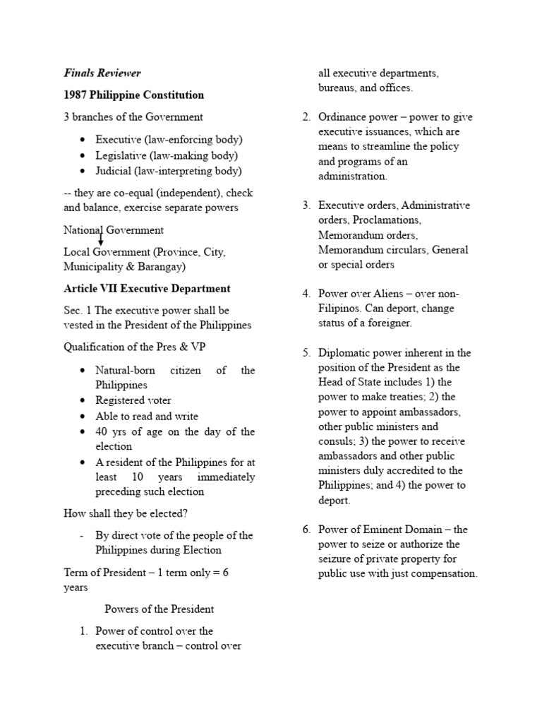 Finals Reviewer in Intro in PolSci | PDF | Bill (Law) | United States ...