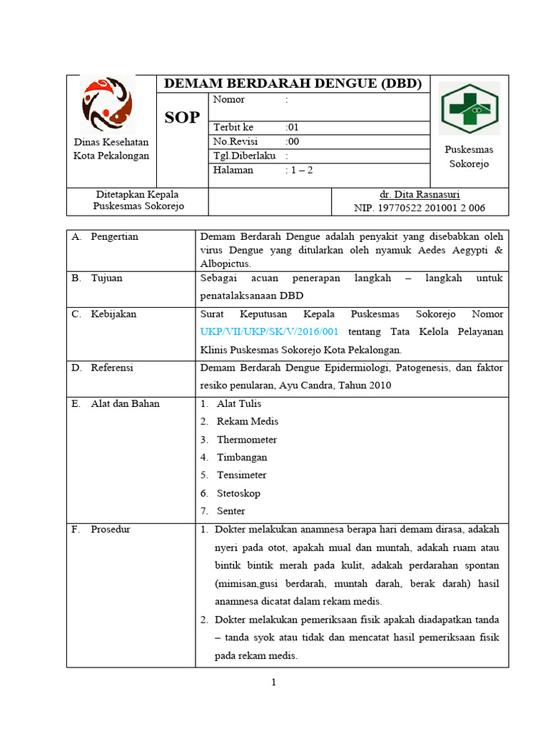 Sop DBD | PDF | Sains & Matematika