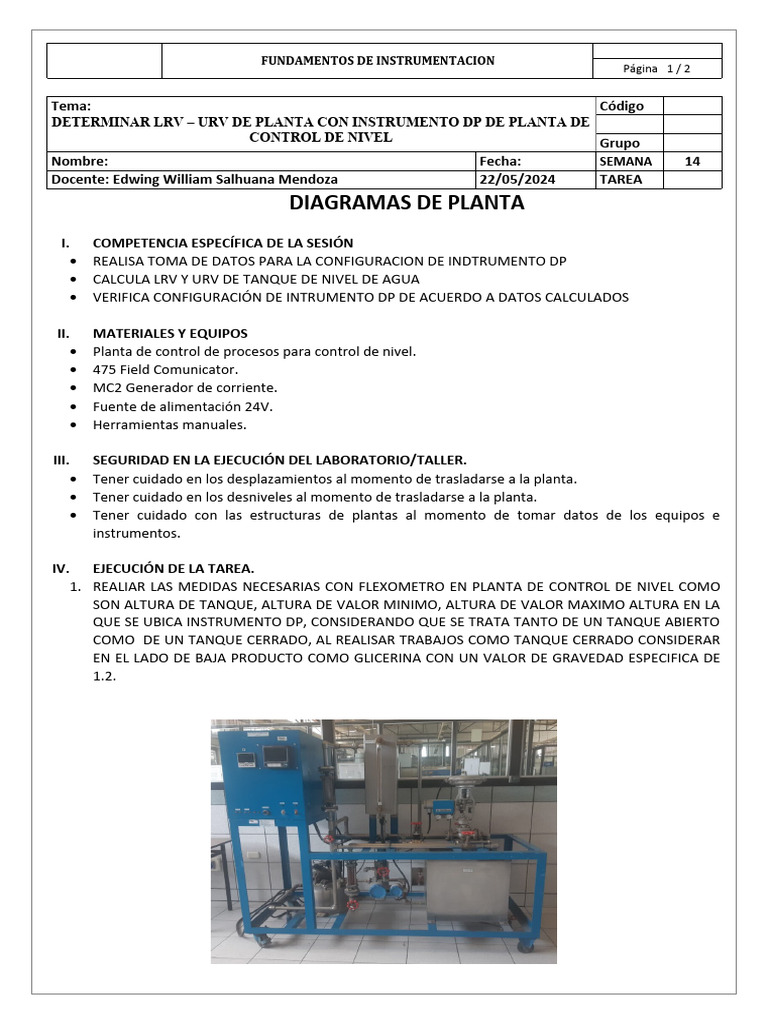 HO DETERMINAR LRV – URV 22 05 2024 FUNDAMENTOS DE INSTRUMENT | PDF