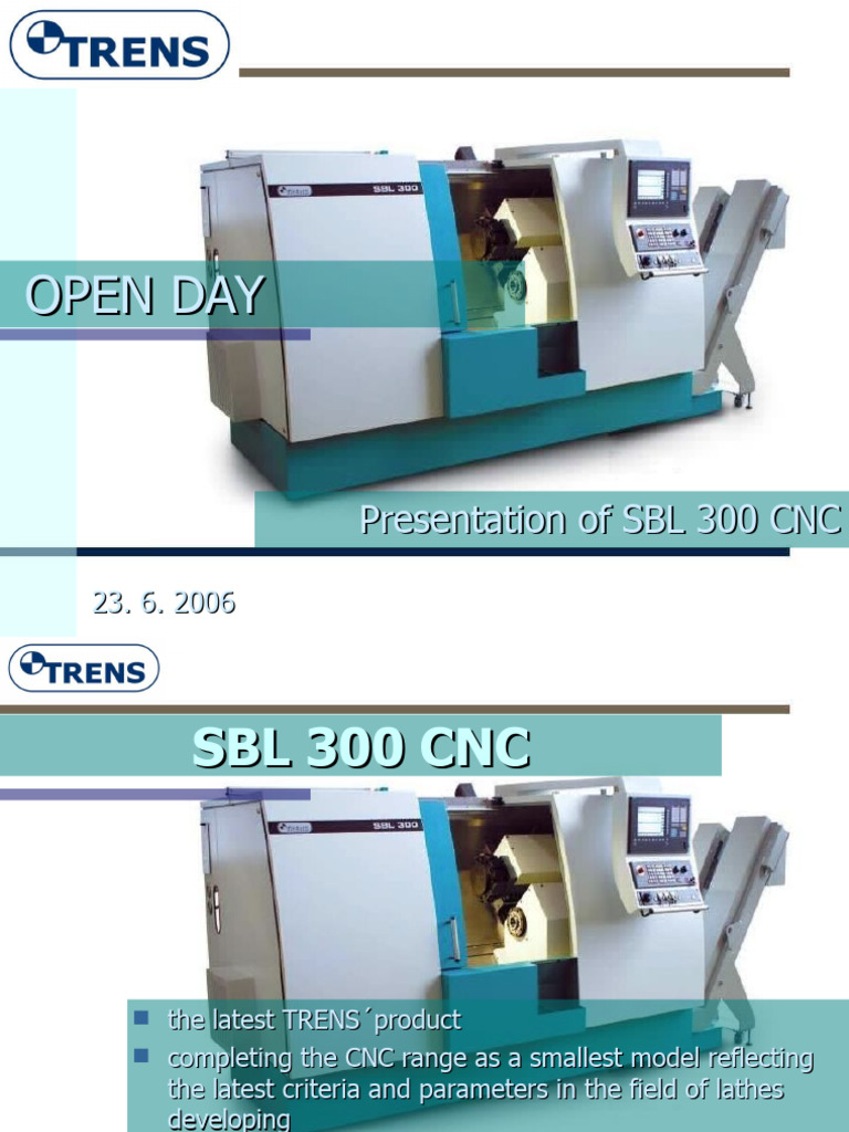 SBL300 Open Day Angl | PDF | Numerical Control | Mechanical Engineering