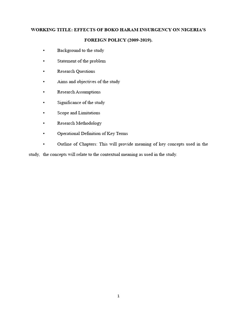 2ND Draft Aisha Muktar Apr 2024 | PDF | Boko Haram | World Politics