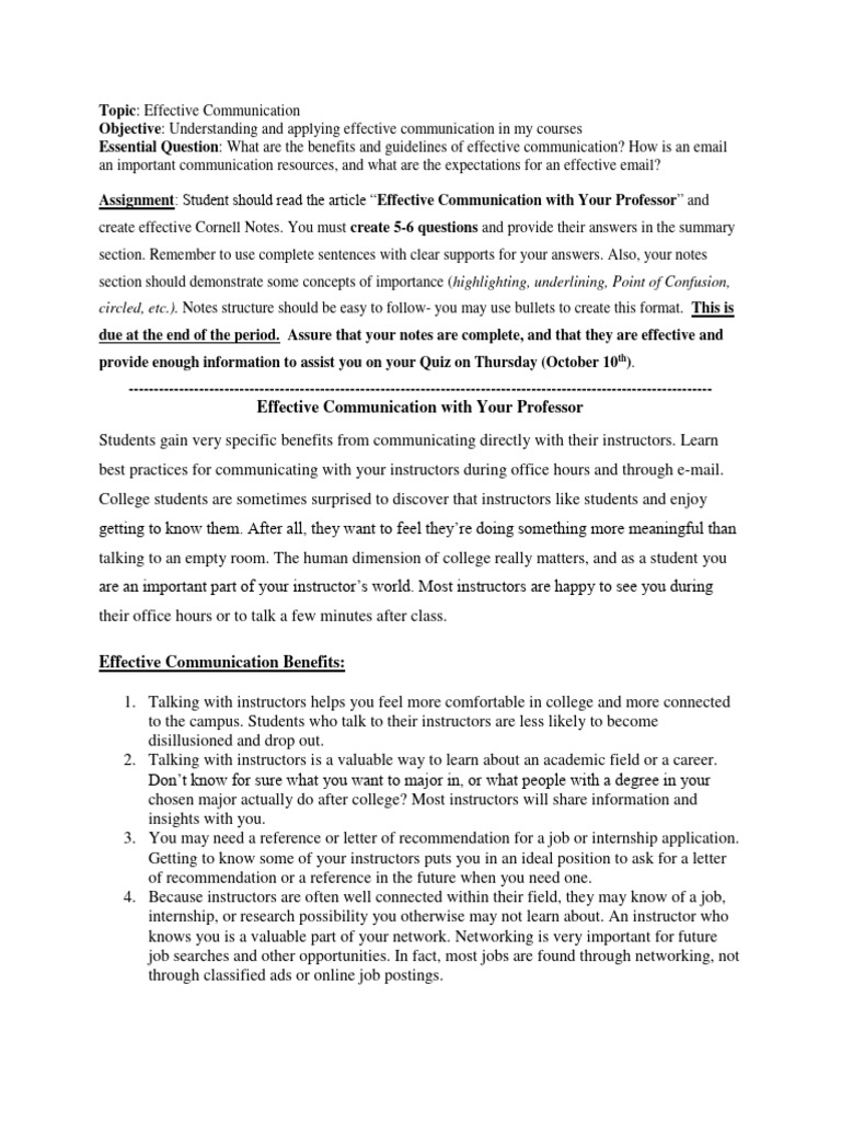 Effective Communication Article - SV | PDF | Communication | Human ...