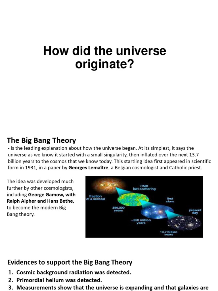1 Origin of Elements | PDF | Big Bang | Nuclear Fusion