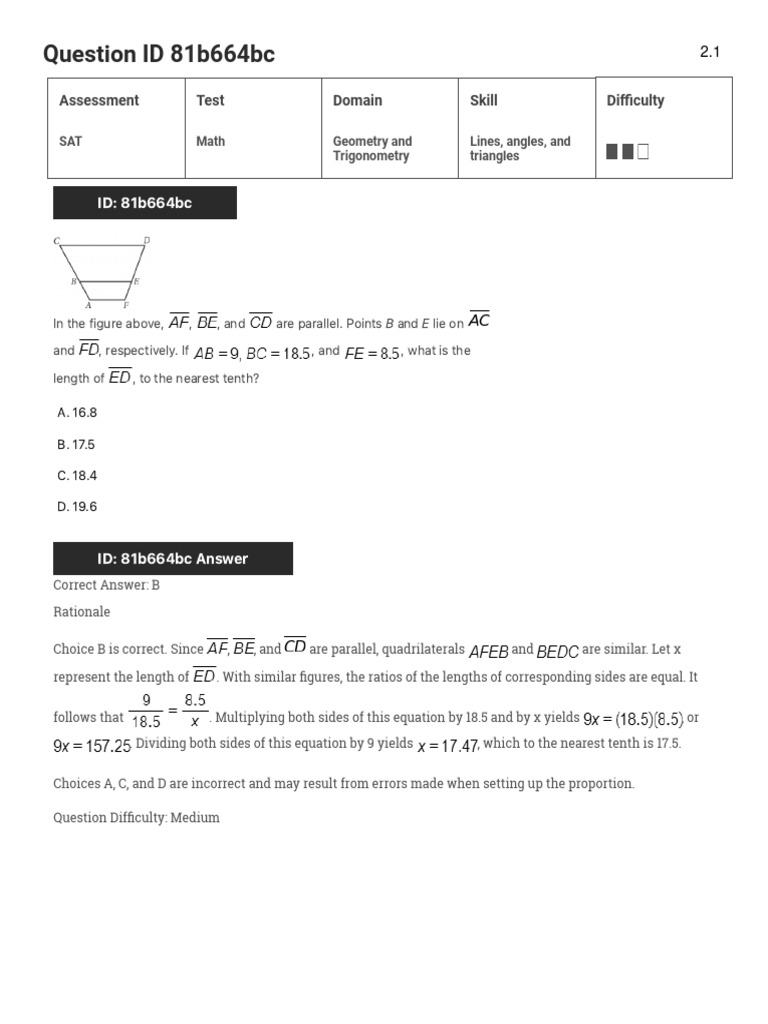Lines, Angles, And Triangles (Level 2) Answer Key | PDF | Triangle ...