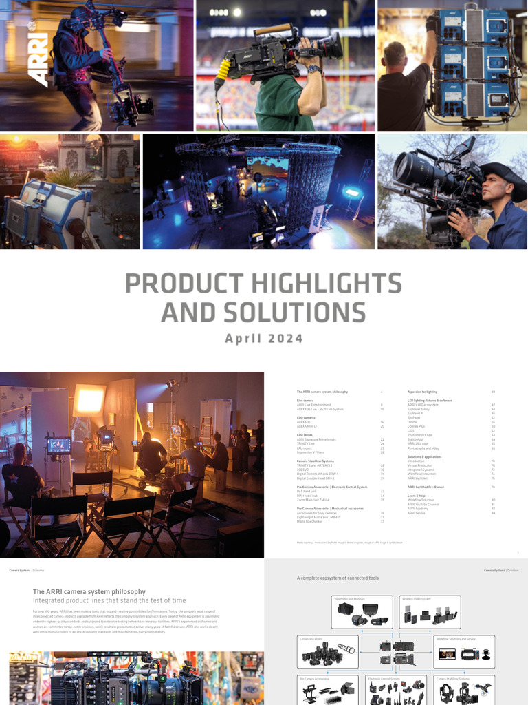 2024 04-12b ARRI Highlights Brochure - Lowres | PDF | Camera Lens | Camera