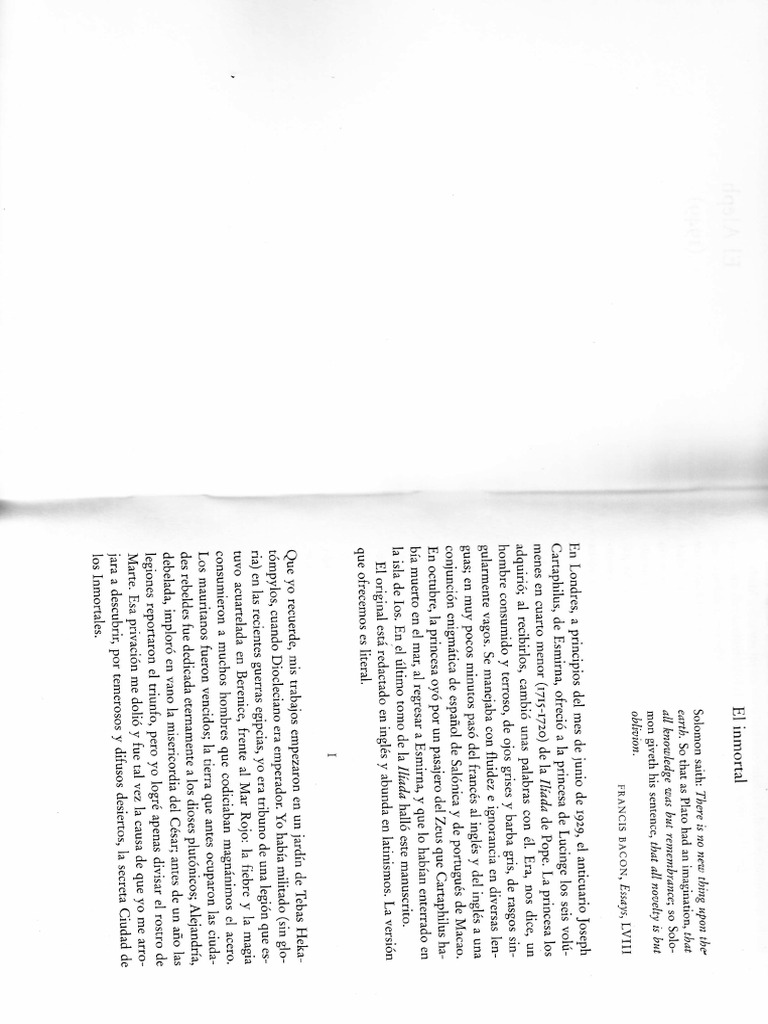 El Inmortal | PDF