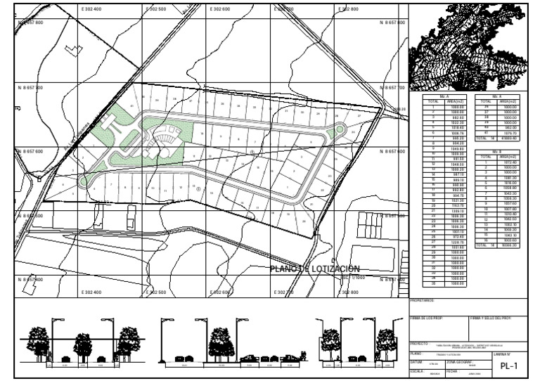 PARCELA 3 Y 4 - PLANO DE TRAZADO Y LOTIZACIÓN (Condominio) | PDF