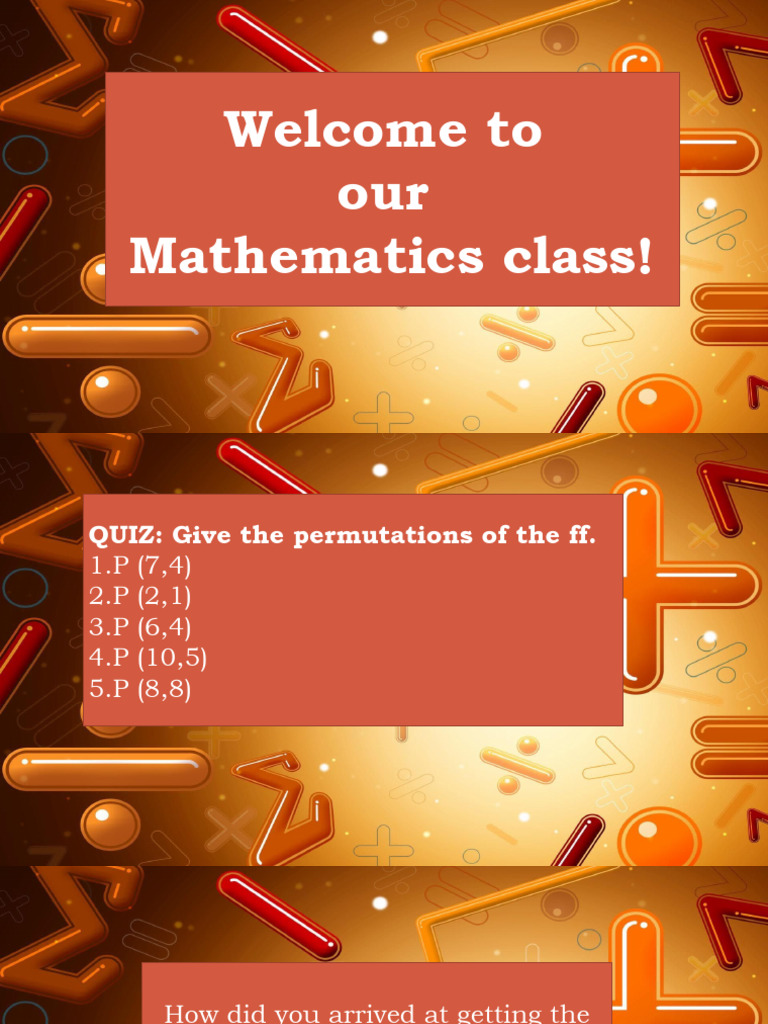 Distinguishable Permu | PDF | Language Arts & Discipline | Teaching ...