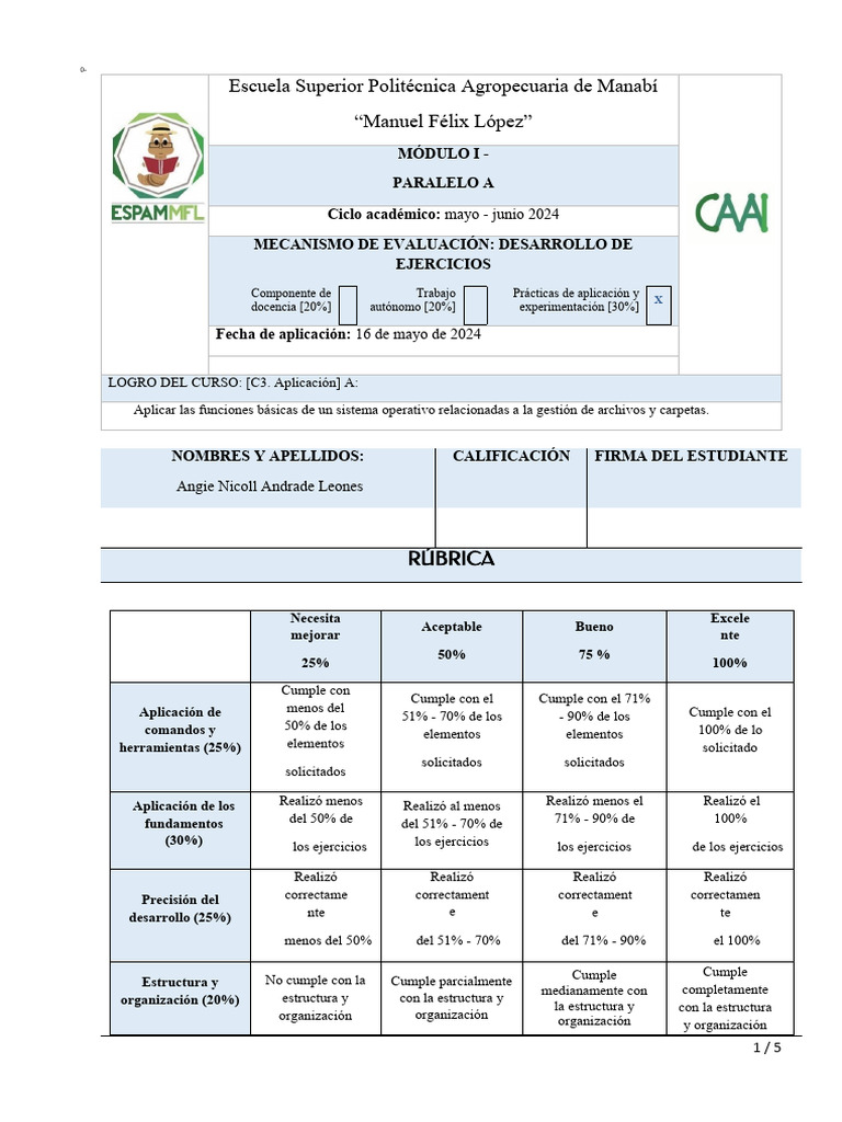 Evaluación de Gestión de Archivos OS | PDF | Software | Software del ...