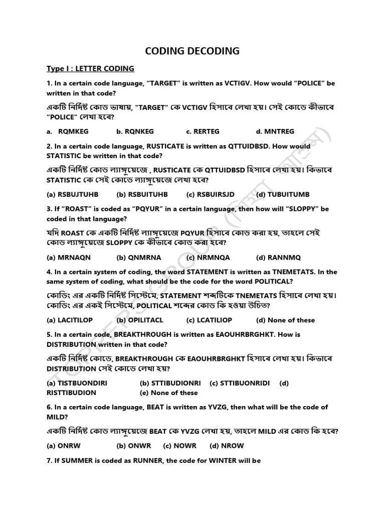 CODING - DeCODING (Surgical Strike) | PDF