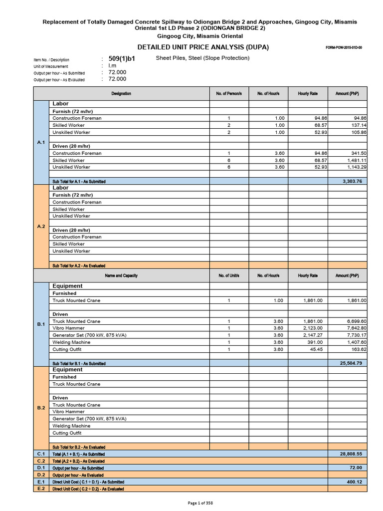 Pow Format Bridge Only | PDF | Road Surface | Deep Foundation