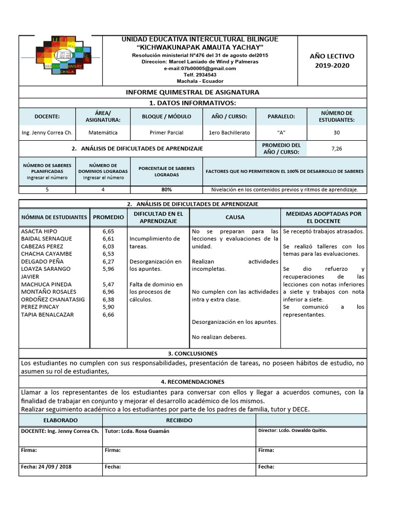 Informe Parcial | PDF | Aprendizaje | Modificación de comportamiento