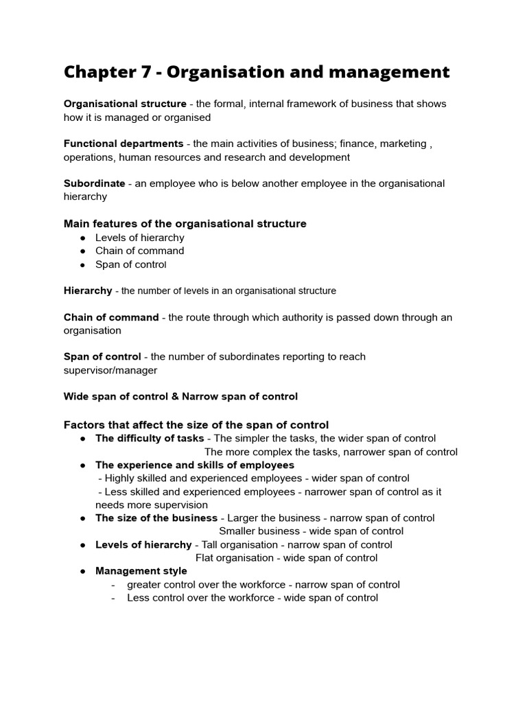 Chapter 7 - Business | PDF | Trade Union | Leadership