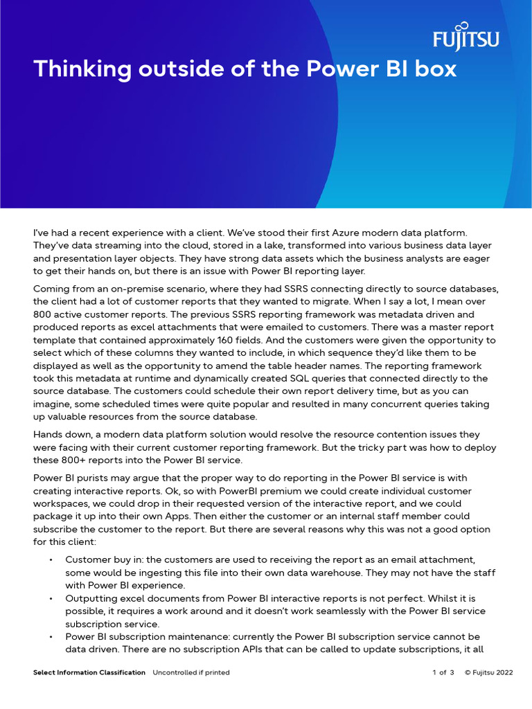 BI basics | PDF | Microsoft Sql Server | Computing