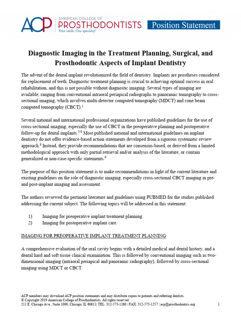 Diagnostic Imaging in The Treatment Planning, Surgical, and ...