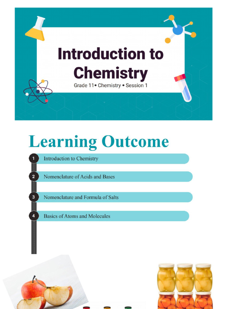 Introduction To Chemistry 1 | PDF | Hydroxide | Acid