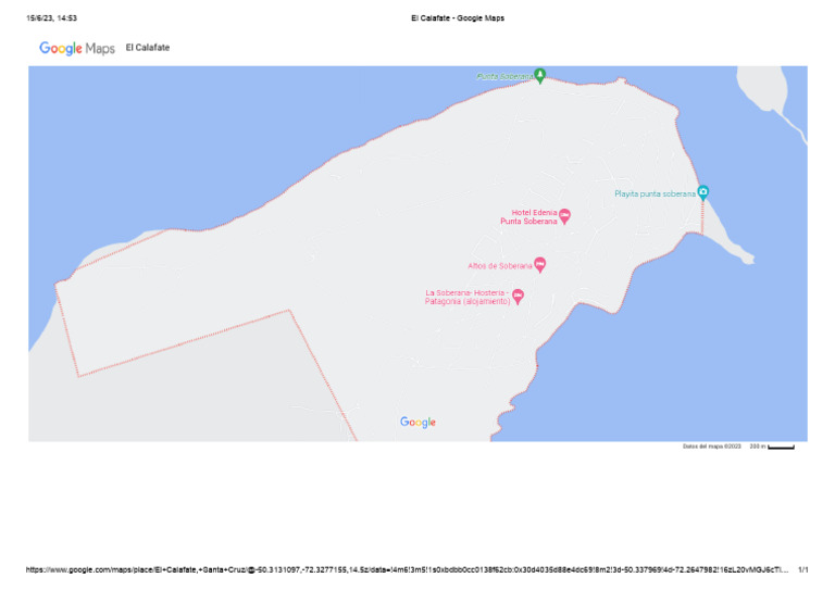 El Calafate - Google Maps 4 | PDF