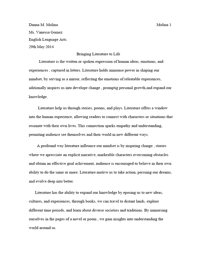 Literature's Transformative Power | PDF